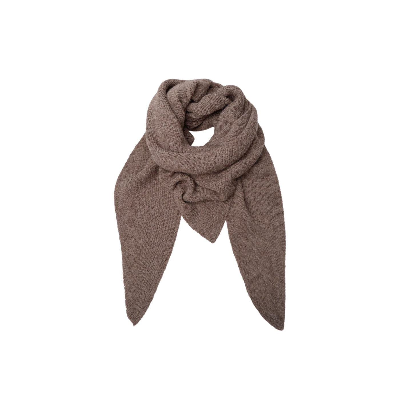 Black Colour Bex Solid Strik Tørklæde Taupe - Butik Friis